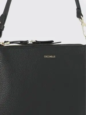 COCCINELLE C-easy Hammered Leather Pouch - Black