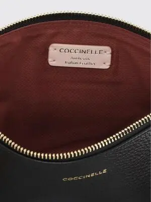 COCCINELLE C-easy Hammered Leather Pouch - Black
