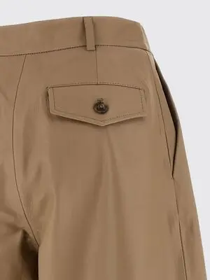 YVES SALOMON High-waisted Lambskin Leather Knee-length Shorts