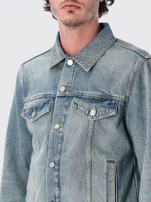 Emporio Armani Cotton Denim Jacket With Patch Pockets