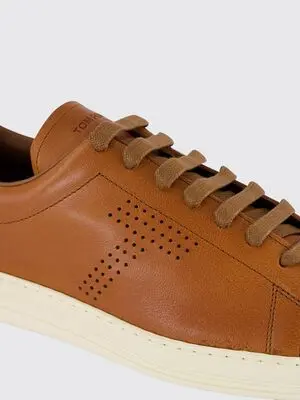 TOM FORD Warwick Leather Lace-up Sneakers - Brown