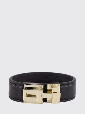 TOM FORD Calfskin And Brass Bracelet - Black