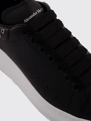 Alexander McQueen Oversize Leather Sneakers - Black