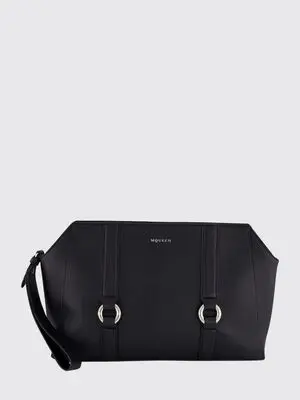 Alexander McQueen Calf Leather Pouch With Metal Ring Detail