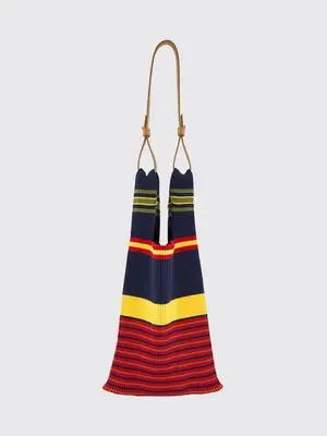 PAULA Malachite Ribbed Viscose Bag - Multicolor
