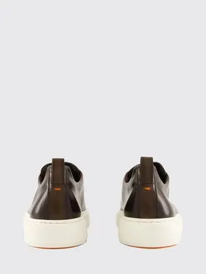 Santoni Leather Sneakers - Brown