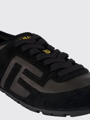 Balmain Racer 45 Leather Sneakers - Black