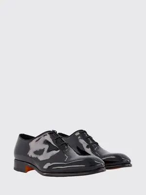 Santoni Patent Leather Oxford Shoes