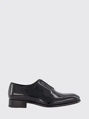 Santoni Patent Leather Oxford Shoes - Black