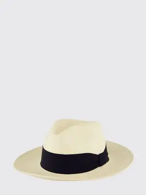 Frescobol Carioca Raffia Hat With Grosgrain Ribbon