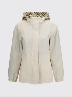 Burberry Check Print Hooded Jacket