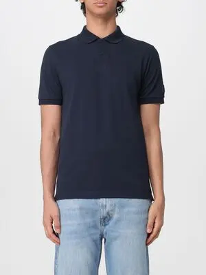 SUN 68 Cotton Polo Shirt - Blue