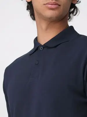 SUN 68 Cotton Polo Shirt - Blue