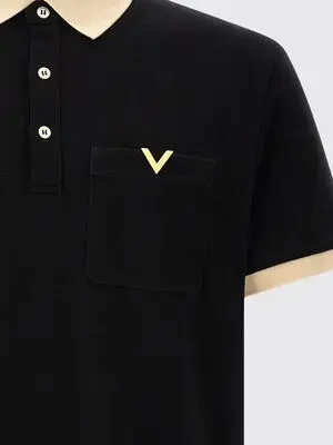 Valentino Garavani Cotton Polo Shirt With Vlogo