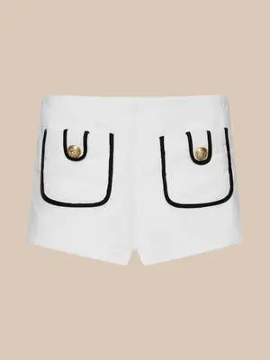 L'Agence Amiya Cover-up Short - White