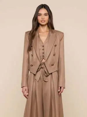 L'agence Straight Hem Outerwear For Women