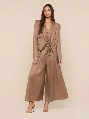 L'Agence Lila Linen-blend Blazer