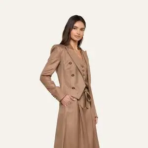 L'Agence Lila Linen-blend Blazer