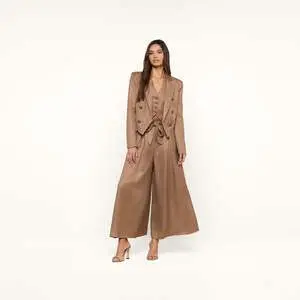 L'Agence Lila Linen-blend Blazer
