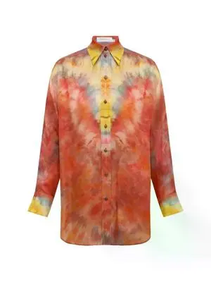 Zimmermann Alchemy Tie-dye Shirt - Orange