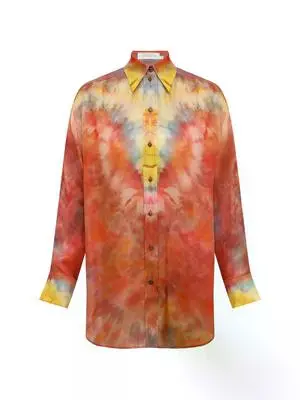 Zimmermann Alchemy Tie-dye Shirt - Orange