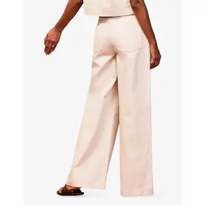 RO&ZO Wide-leg Mid-rise Denim Jeans