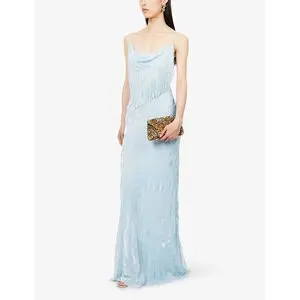 RAT AND BOA Inaya Devoré-print Woven Maxi Dress