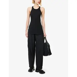 TEAM WANG DESIGN Asymmetric Cotton Top