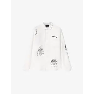 ALLSAINTS Terror Graphic-print Linen Shirt