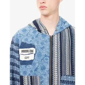 HONOR THE GIFT Indigo Tapestry Cotton-blend Hoody