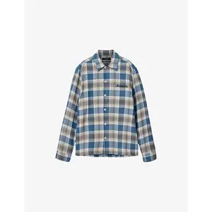 ALLSAINTS Alta Logo-embroidered Checked Cotton Shirt