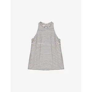RO&ZO Striped Halter Neck Cotton Top