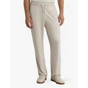 REISS Lennox Drawstring-waist Linen-blend Trousers