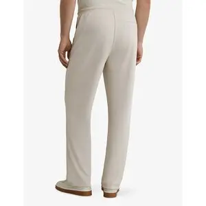 REISS Lennox Drawstring-waist Linen-blend Trousers