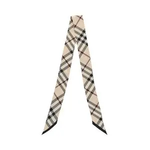 Burberry Large Vintage Check Silk Scarf 'stone - Grey