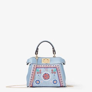 Fendi Nano Peekaboo Bag - Light Blue