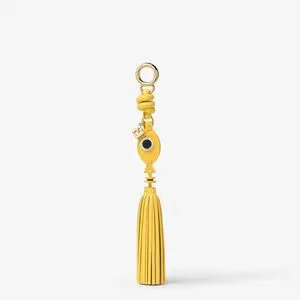 Fendi Fish Charm With Knotted Leather Strap