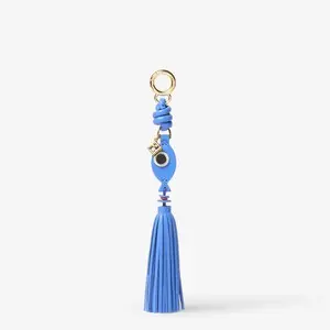 Fendi Fish Charm With Leather Tassel - Blue