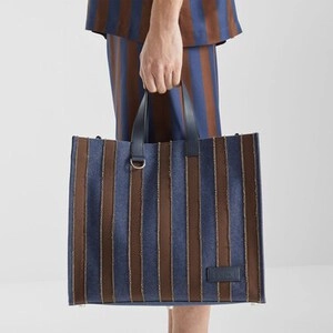 Fendi Pequin Shopper Bag