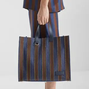 Fendi Pequin Shopper Bag