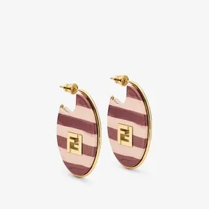 Fendi Oval Hoop Earrings