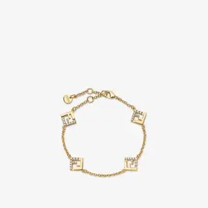 Fendi Ff Motif Bracelet - Gold