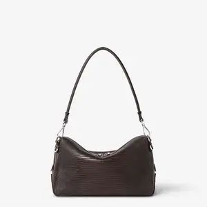Fendi Lui Medium Bag In Lizard Leather - Brown