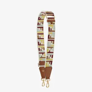 Fendi Ff Motif Jacquard Strap You Shoulder Strap - Multicolour