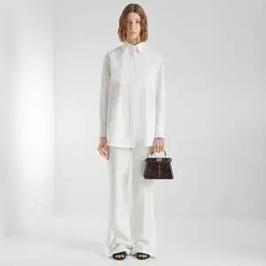 Fendi Peekaboo Iseeu Petite Bag In Hagfish Leather With Chevron Motif