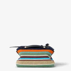Fendi By The Way Soft Medium Bag In Raffia-effect And Cotton