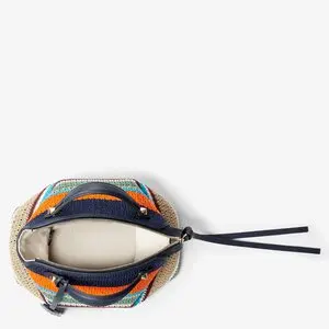 Fendi By The Way Soft Medium Bag In Raffia-effect And Cotton