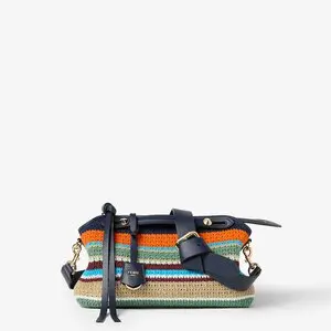 Fendi By The Way Soft Medium Bag In Raffia-effect And Cotton