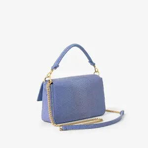 Fendi Baguette Mini In Periwinkle Blue Stingray Leather