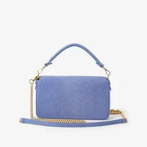 Fendi Baguette Mini In Periwinkle Blue Stingray Leather